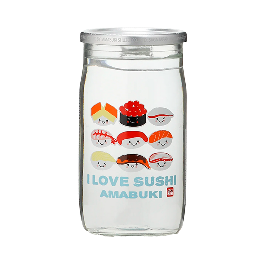 Amabuki Junmai Ginjo "I Love Sushi" Cup – Sunflower Sake